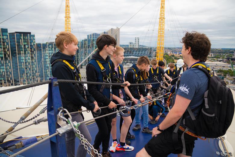 Up at The O2: scaling new heights for an unforgettable school trip ...